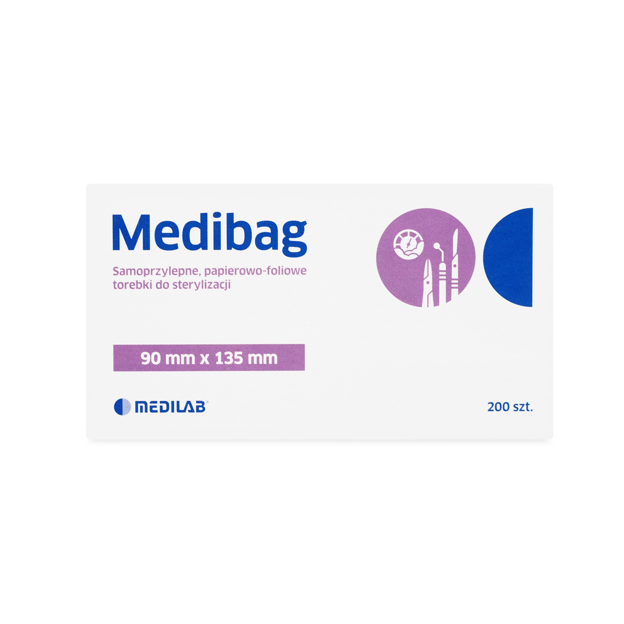 MediBag – Torebki do sterylizacji 90mm x 135mm (200szt) – Mani King